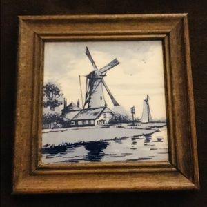 royal delft | Wall Decor | Rare Vtg Royal Delft Blue Handpainted ...